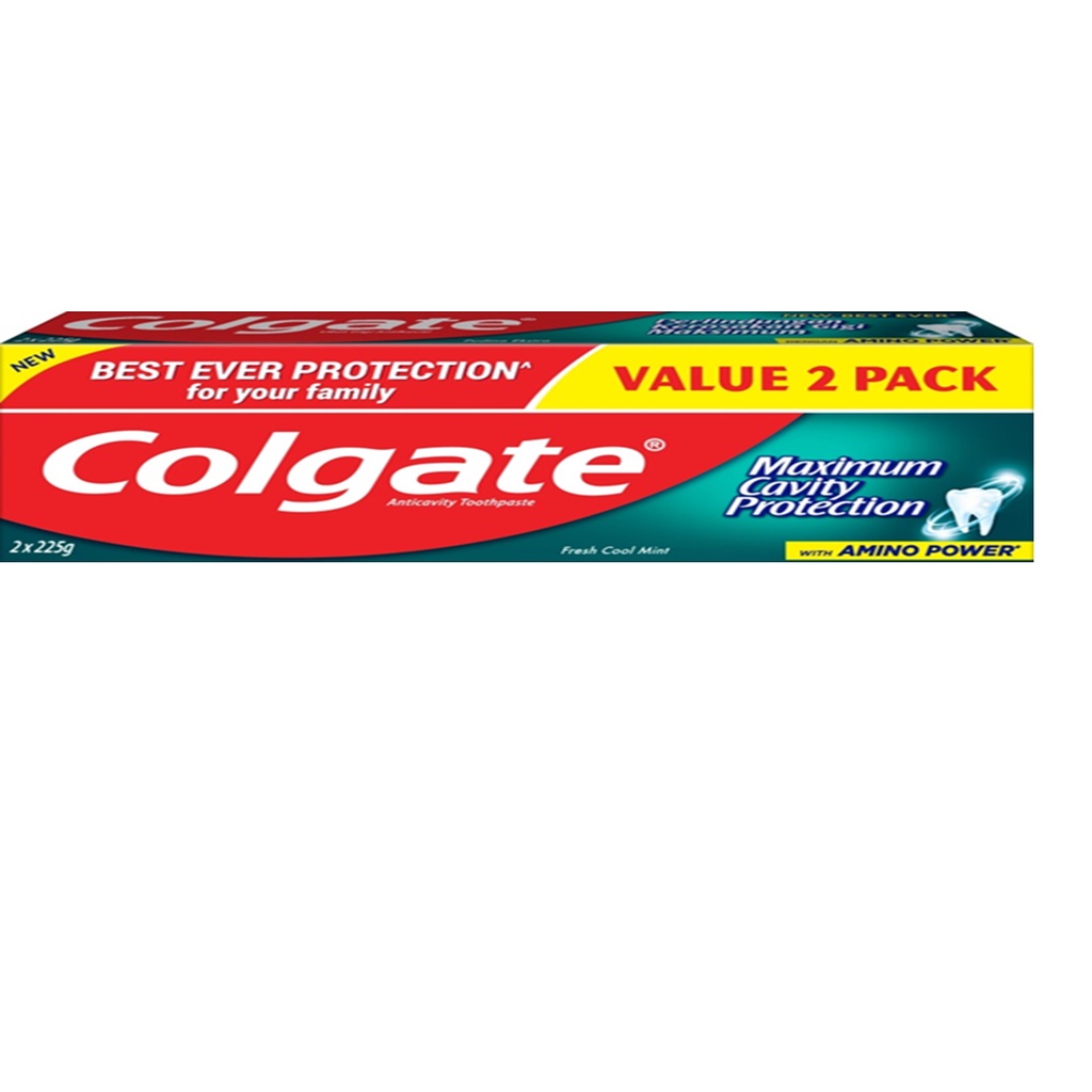 Colgate Maximum Cavity Protection Toothpaste Fresh Cool Mint 225g (Pack ...