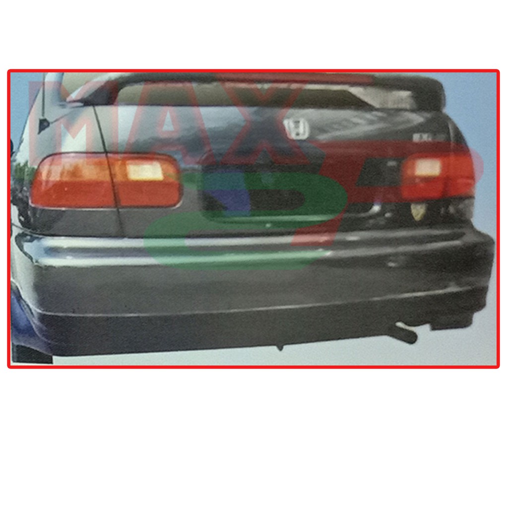 Honda Civic "90-95 Rear Back Skirt (SR4) Sporty Style Lower Lip Spoiler ...