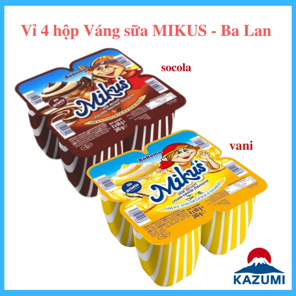 Blister of 4 Jars of Mikus Polish Vanilla - Chocolate 60g [DATE July ...
