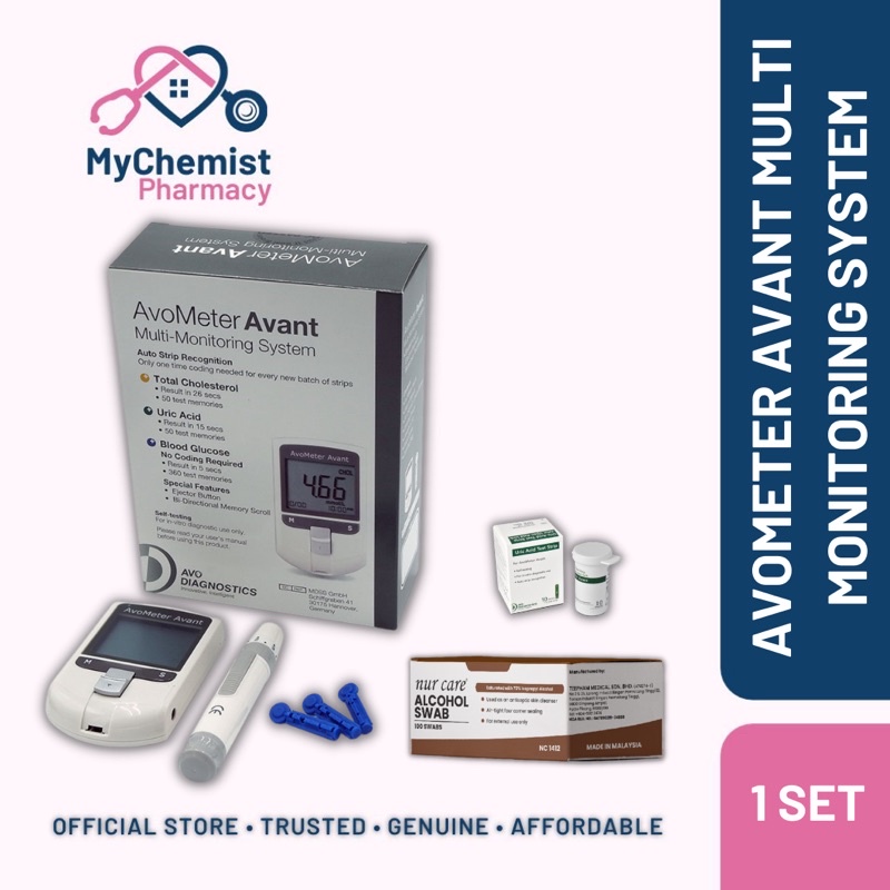 Avometer Avant Multi Monitoring System (Mesin Check Gula / Kolestrol ...