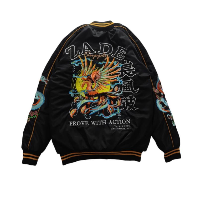 HITAM Varsity Jacket Black SUKAJAN Varsity Jacket Varsity Men Premium ...