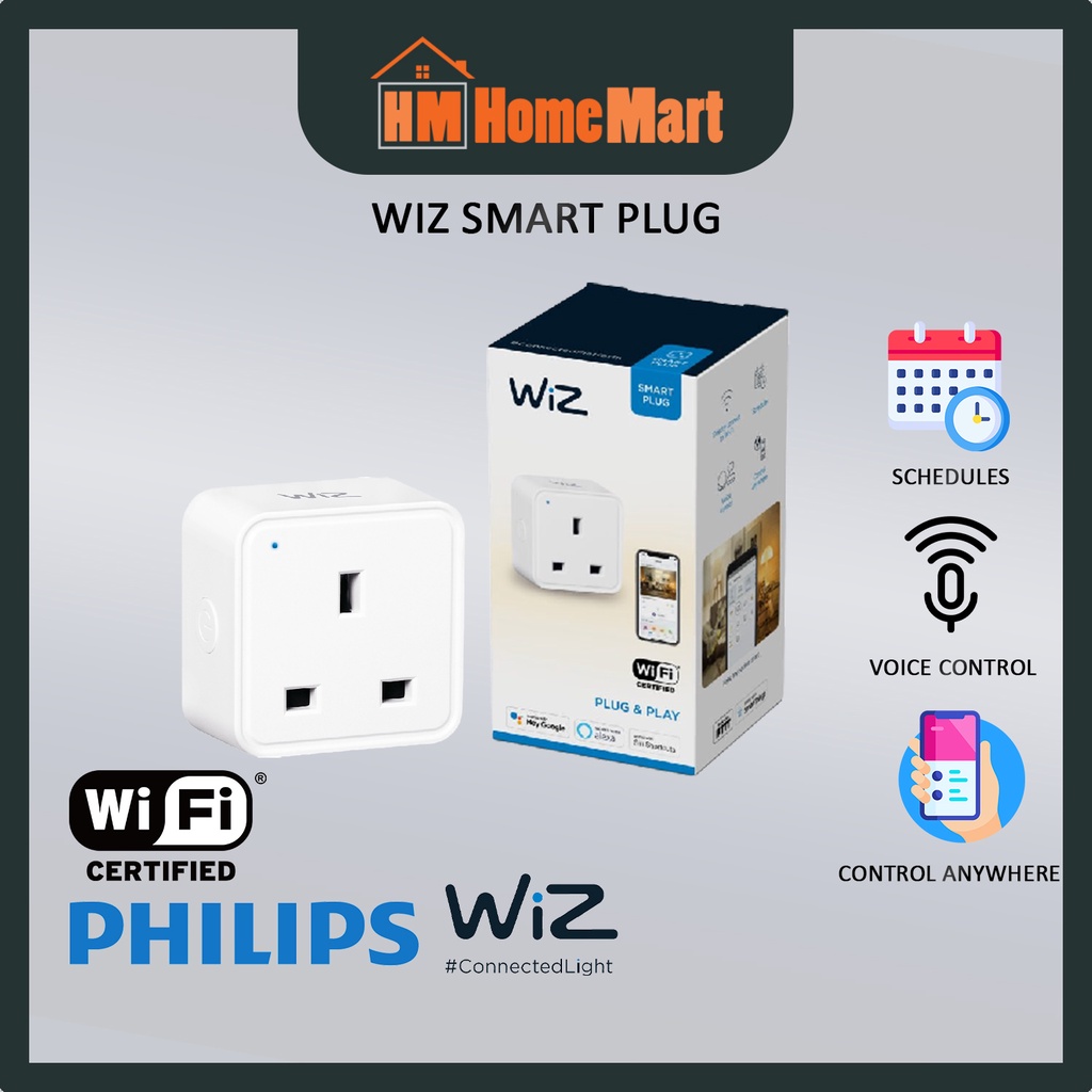 WiZ Smart Plug Type-G (1 Year Warranty) | Shopee Malaysia