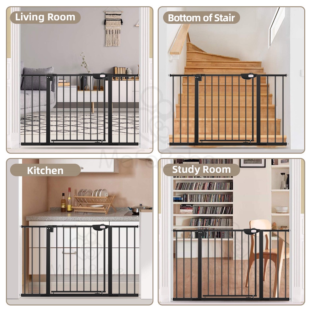 Mafababe 3 Safety Lock 76-334cm Baby Safety Gate Auto Lock Pagar Bayi ...