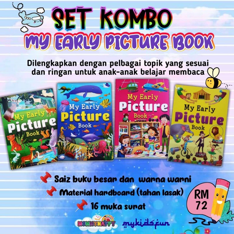 MY EARLY PICTURE BOOK / BUKU PERTAMA KANAK-KANAK | Shopee Malaysia