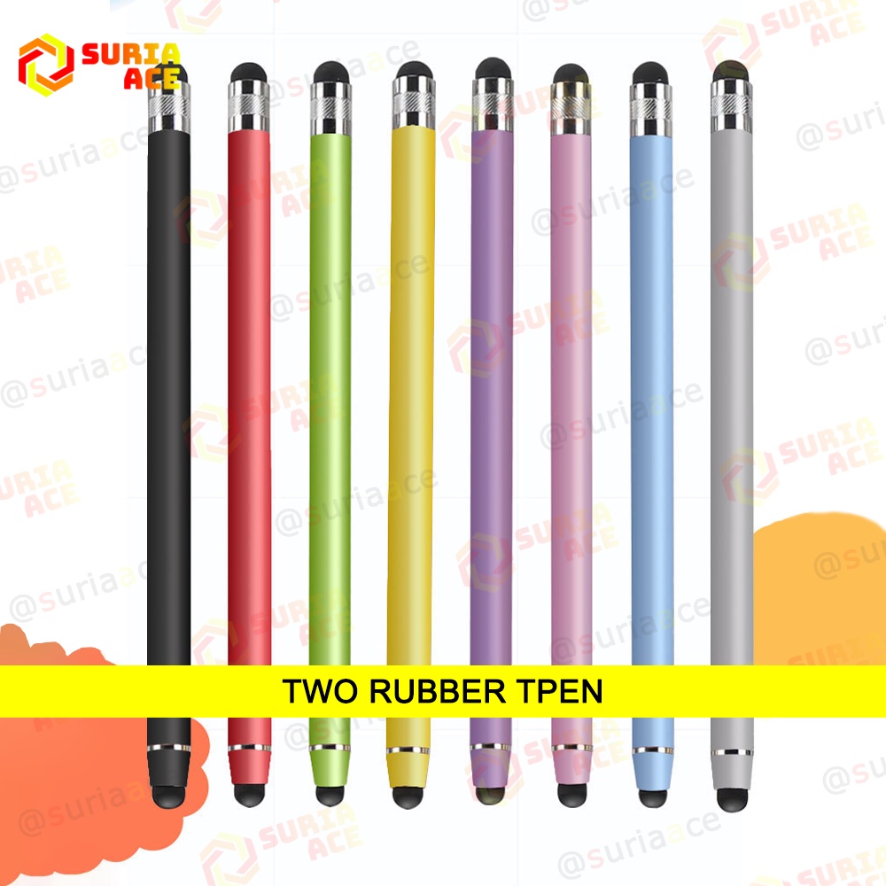 [B7F1] Two Soft Rubber Stylus Touch Pen Writing Drawing Mobile Phone ...