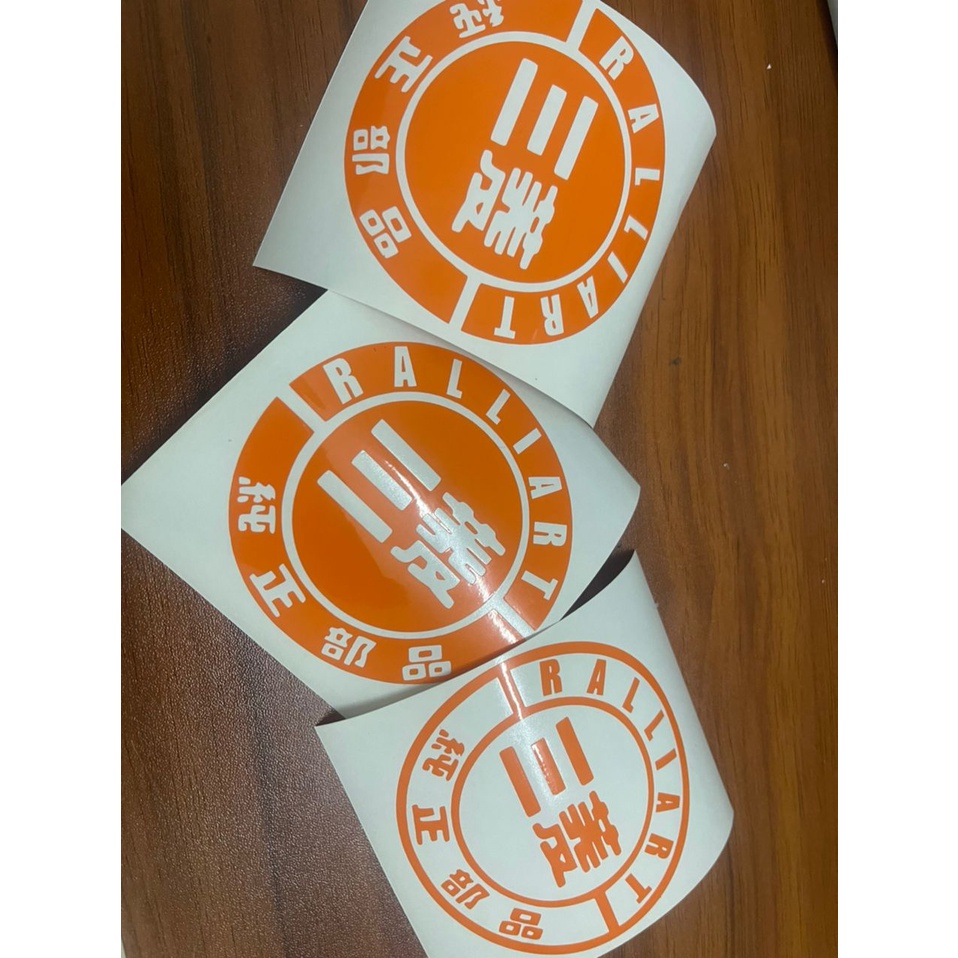 Sticker RALLIART JAPAN Design Cutting Ori Mitsubishi Evo Dan Lain ...