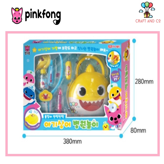 Pinkfong babyshark Ori Korean hospital playset Doctor Toy | Shopee Malaysia