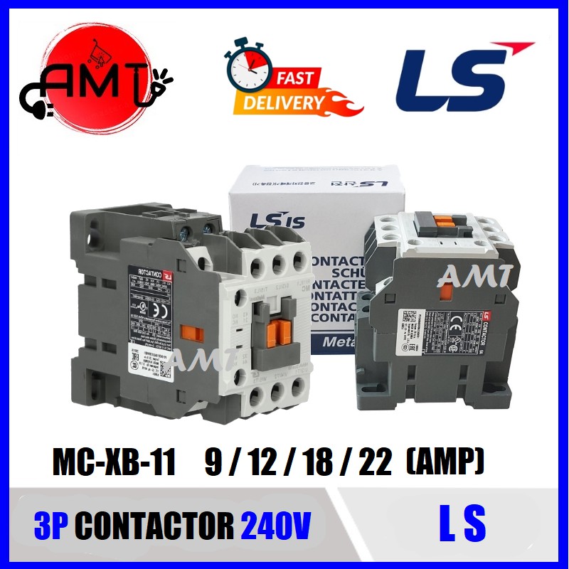 LS 3P CONTACTOR 240VAC 9A 12A 18A 22A 1NO1NC | Shopee Malaysia