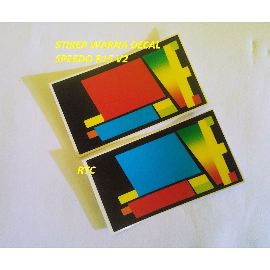 Lcd speedometer decal color sticker R15 V2 color speedometer sticker ...