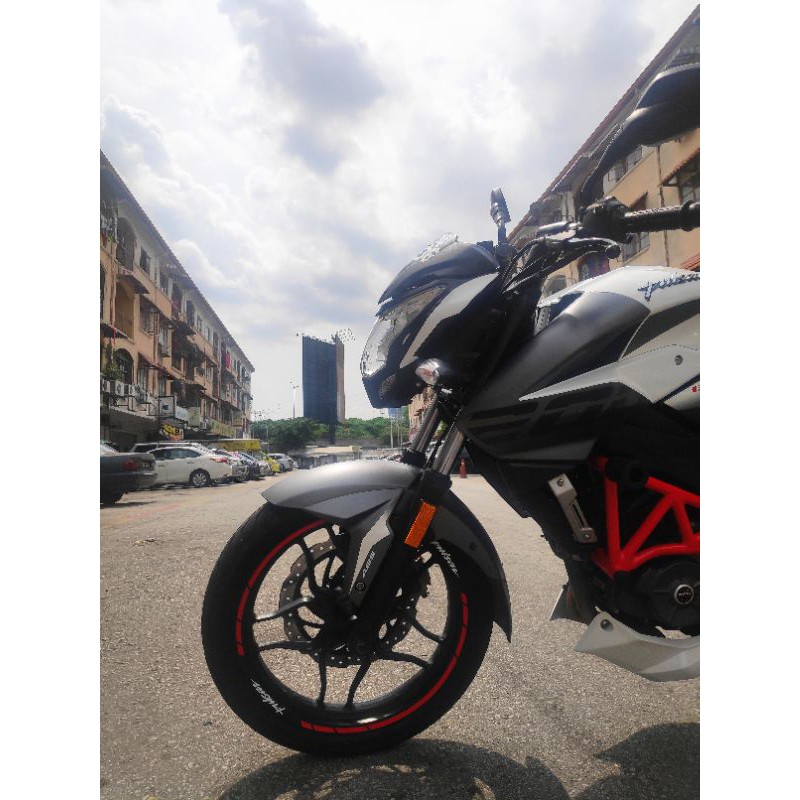 Sticker Rim Pulsar 2P Long Merah | Shopee Malaysia
