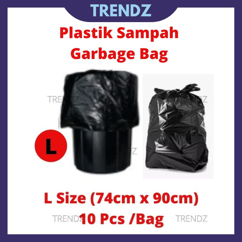 Plastic Bag Sampah Size L 74cm x 90cm Garbage Bag Plastic Bag Rubbish Bag Rubbish Plastic Bag ...