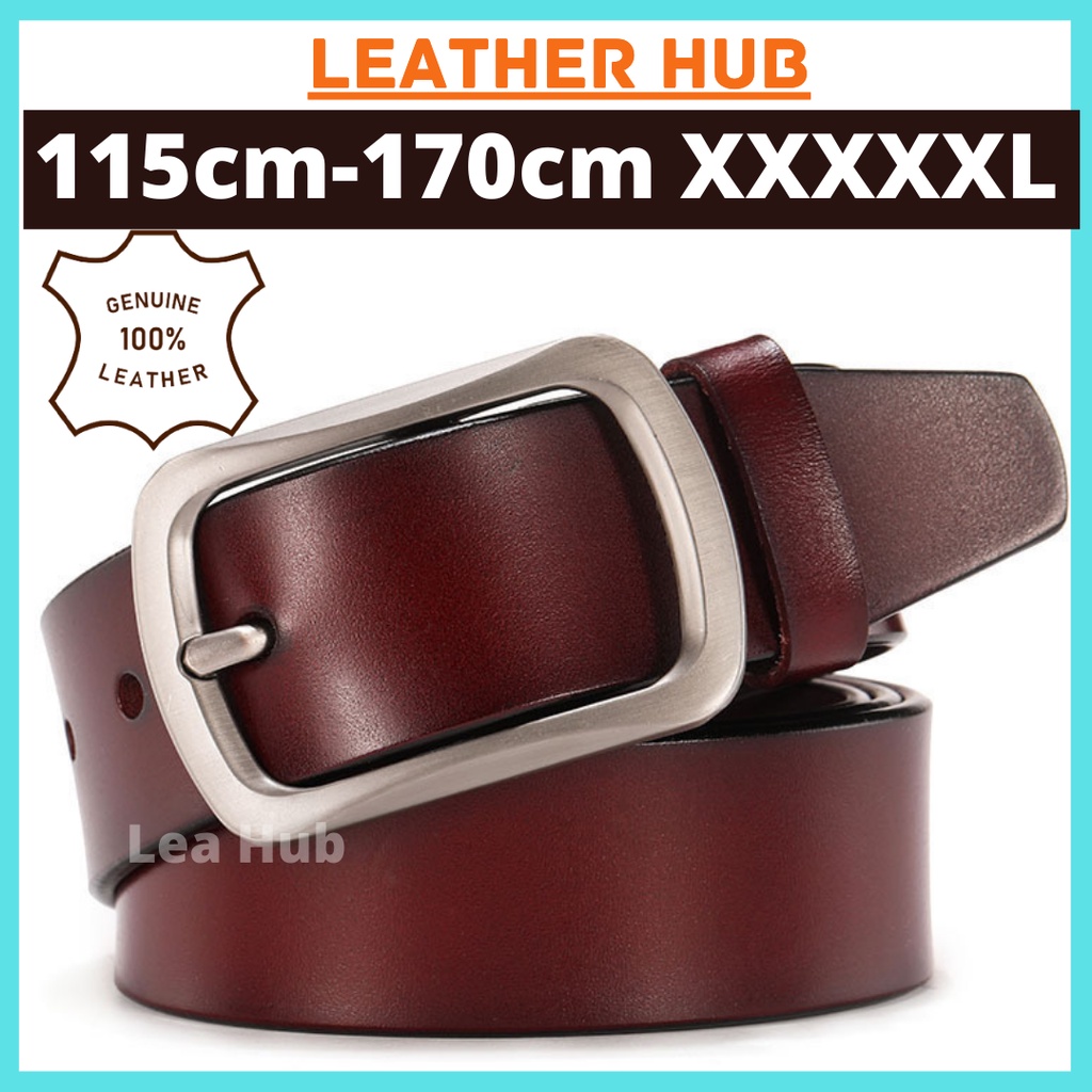 Big Size XXXL above Men's 100% Cowhide Leather Belt Super Extra Long ...