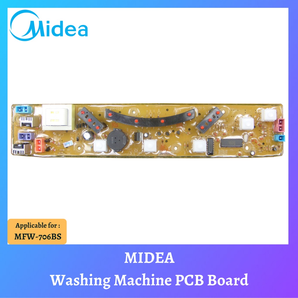 MIDEA Washing Machine PCB Board / Papan PCB Mesin Basuh MFW-706BS ...