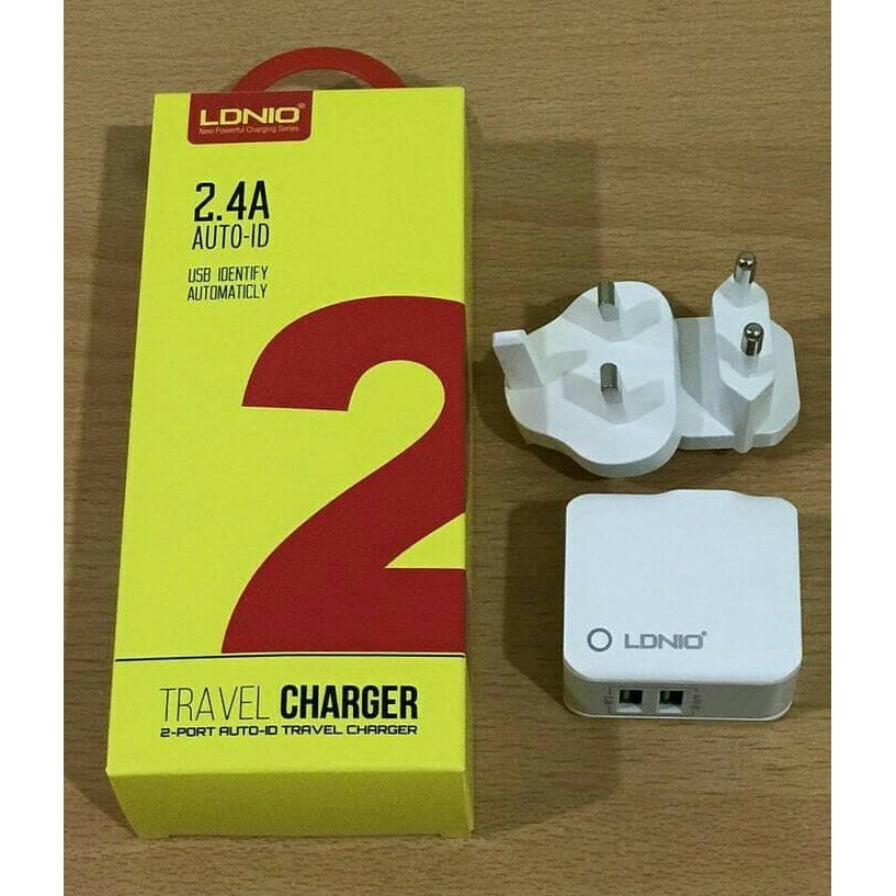 Ldnio Adapter Charger A2203 (2 Ports 2.4A Max) | Shopee Malaysia