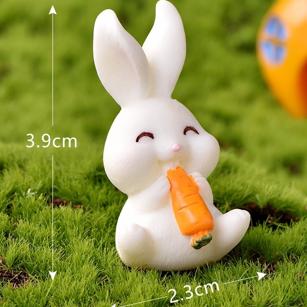 [WAWA] Small size bunny rabbit cake decoration topper 兔子 胡萝卜 蛋糕装饰摆件 ...