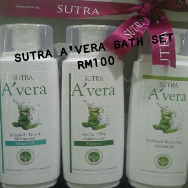👍 Sutra Avera Bath Set (Combo Aloe Vera Shower Gel + Shampoo + Soothing Gel) | Shopee Malaysia