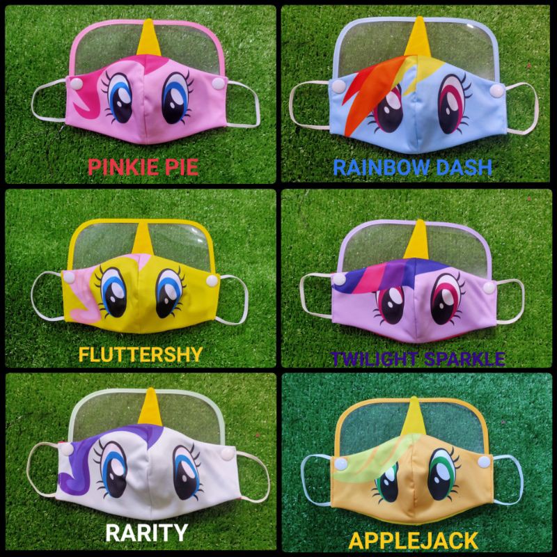 My Little Pony Characters Design Washable Cotton Spunbond LED Mask Size ...