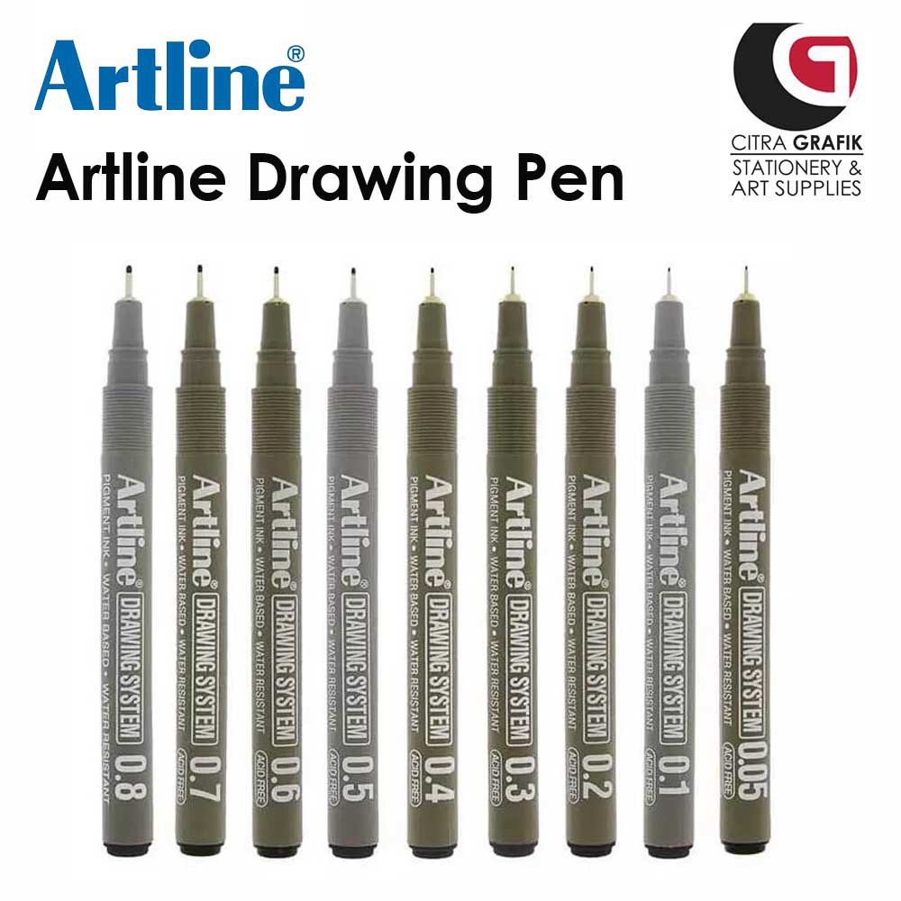 Artline Drawing System Pens Black for Drawing, Techincal drawing and ...