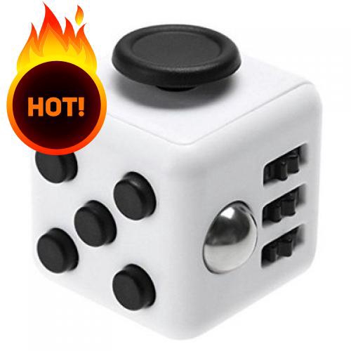 Fidget Dice Toy Release Stress Anxiety and Relax Magic Cube (BLACK ...