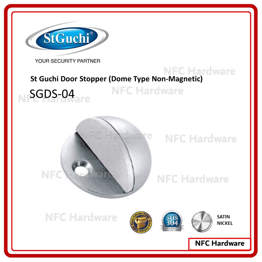 ST GUCHI SGDS-04 Door Stopper (Dome Type Non-magnetic) | Shopee Malaysia