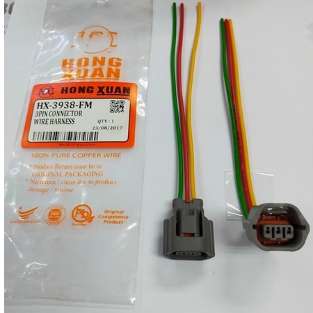 HX-3938-FM HONGXUAN 3 PIN FEMALE HYUNDAI GEAR BOX TRANSMISSION SENSOR ...
