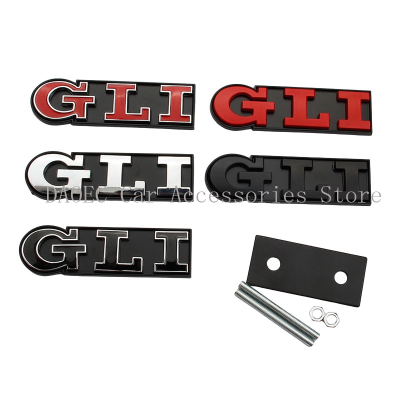 Car 3D Metal GLI Logo Grill Emblem Badge Styling Decals Sticker For ...