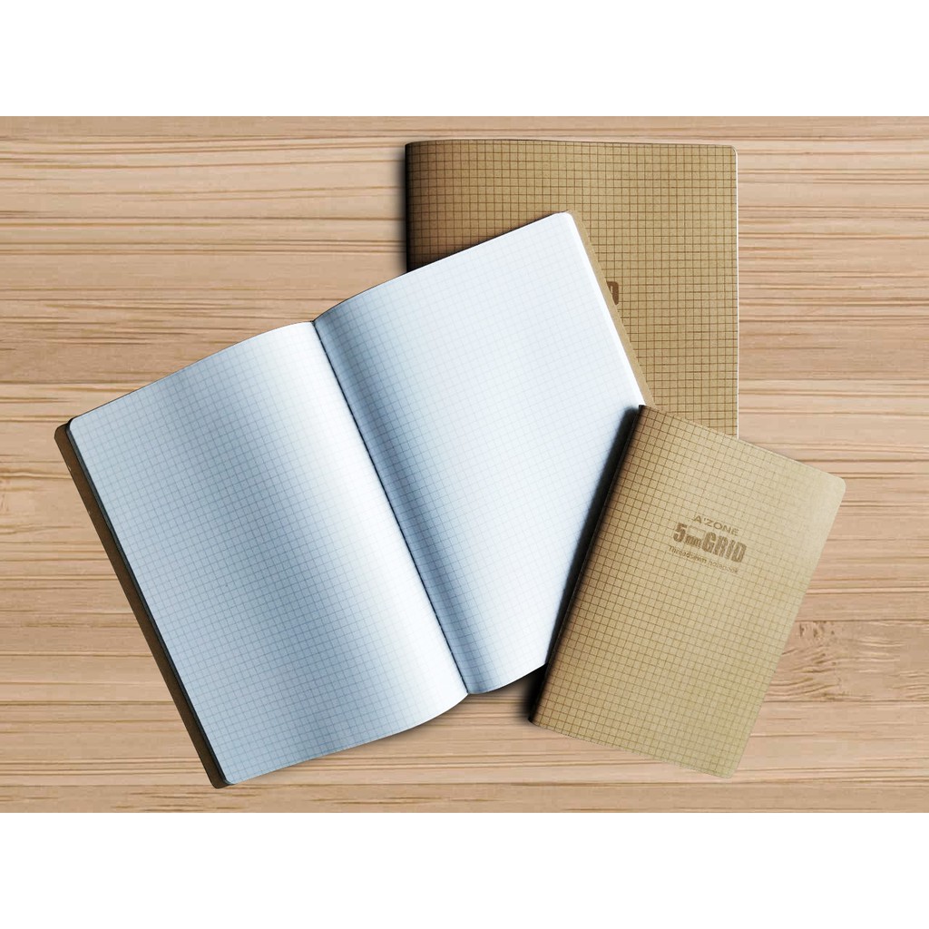 Azone Threadsewn Notebook 5mm Grid A4 / B5 / A5 | Shopee Malaysia