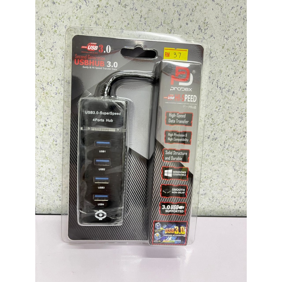 Probex 3.0 USB High speed transfer data with 4 ports hub | Shopee Malaysia