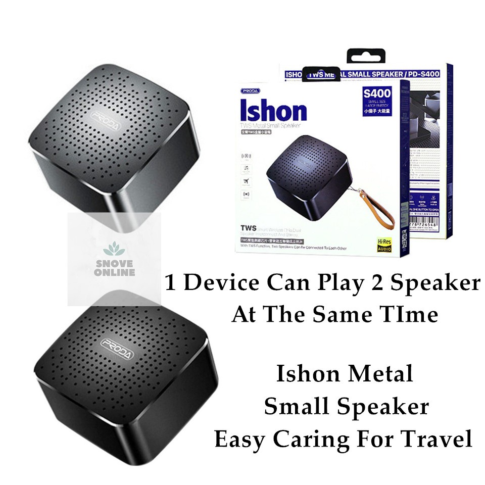 🔥READY STOCK🔥 Ishon Metal Mini Speaker S-400 (Support 1 Device Can Play ...