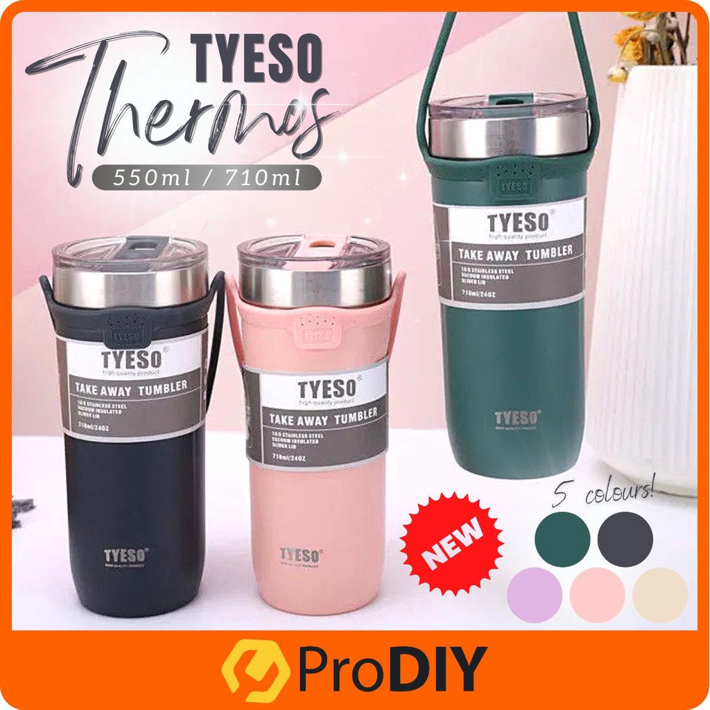 Tyeso Thermos Tumbler 304 Stainless Steel Vacuum Insulated Travel ...