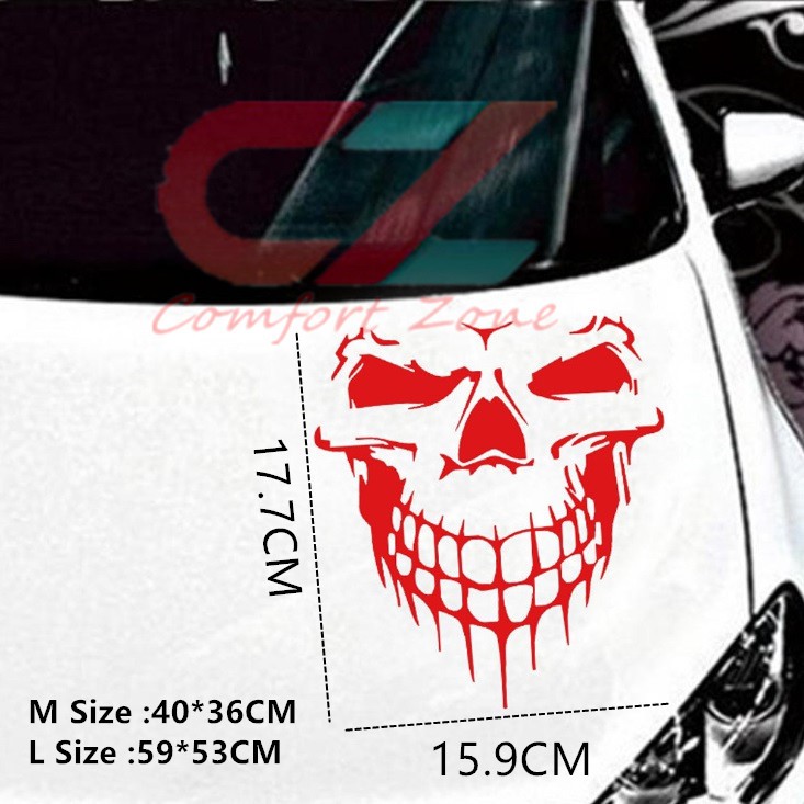 Skeleton Car Sticker / Reflective Sticker / Car Sticker (M Size ...