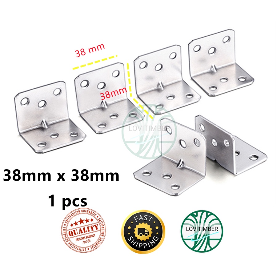 (1 pcs) L Bracket 38mm x 38mm x 38mm fo Furniture L Angle Bracket / L ...