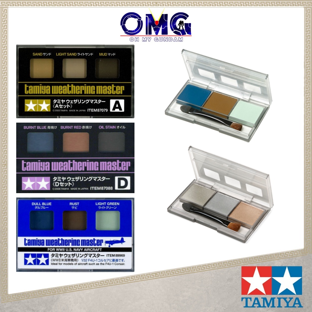 Paint Tamiya Weathering Master Set A - Set F Weathering Color ...