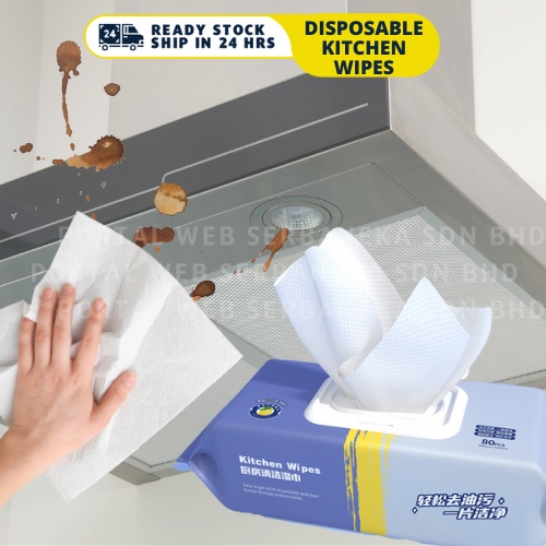 READYSTOCK Kitchen Cleaning Wipes Strong Decontamination Kitchen Wipes ...