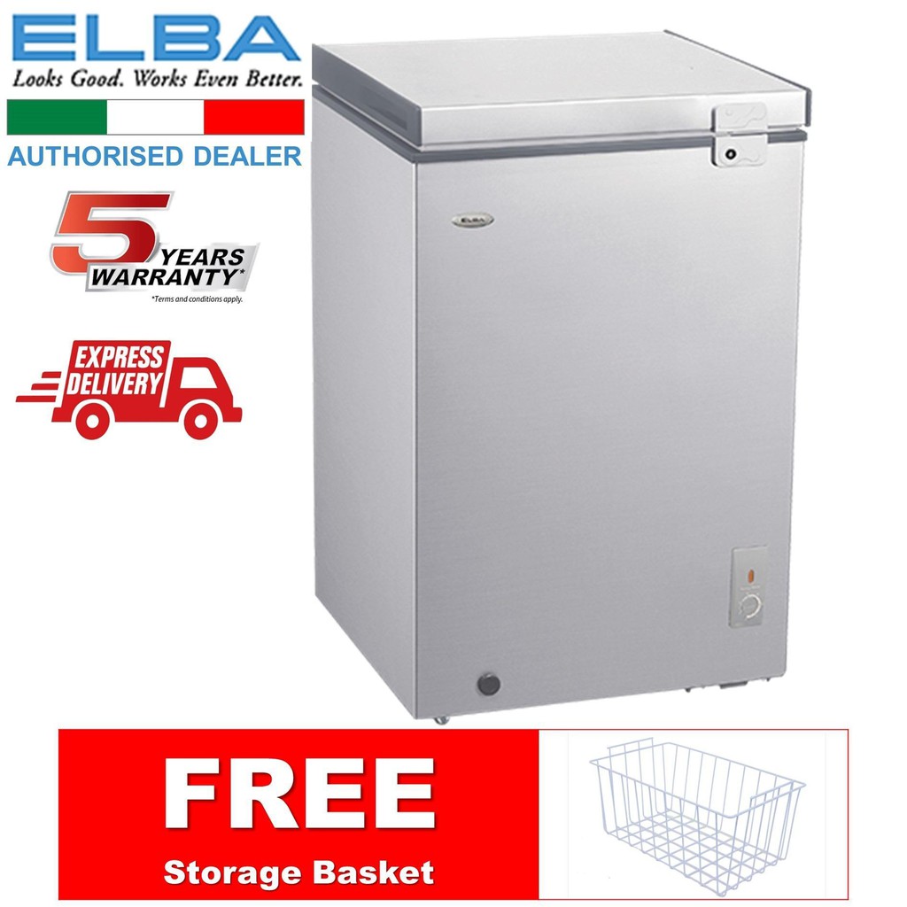 ELBA EF-E1310(GR) Chest Freezer 130L (Net 100L) | Shopee Malaysia