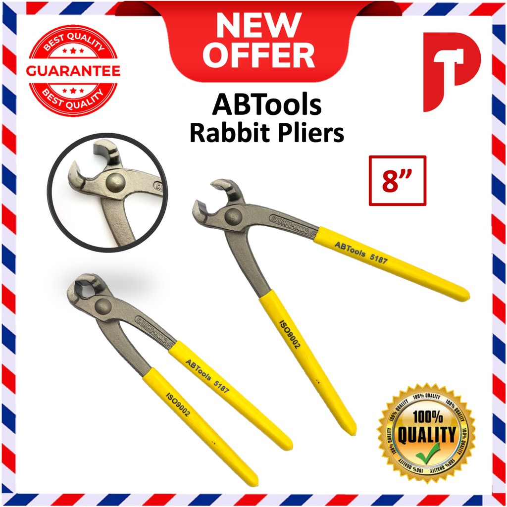 Plastic Handle 8” Rabbit Pliers Yellow | Shopee Malaysia