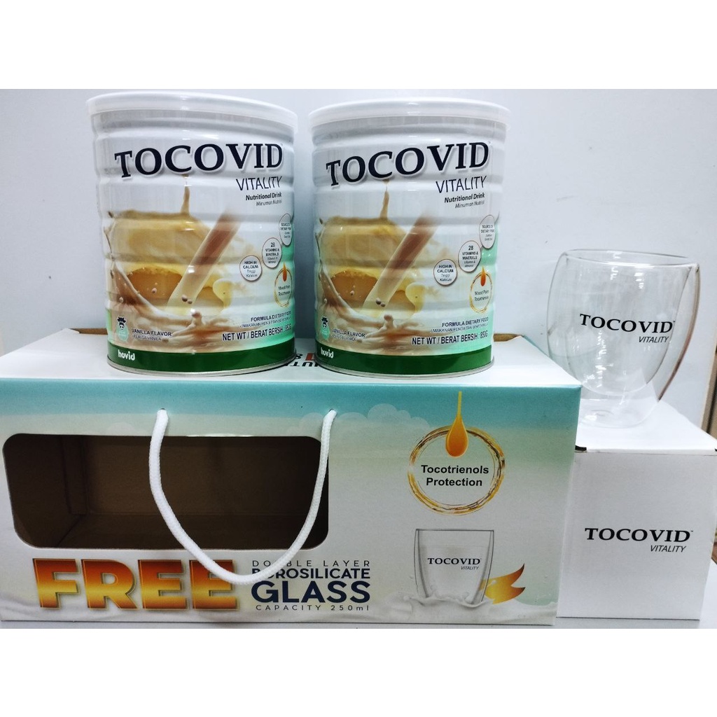 Hovid Tocovid Vitality Nutritional Drink Vanilla Flavor 2x850g FREE ...