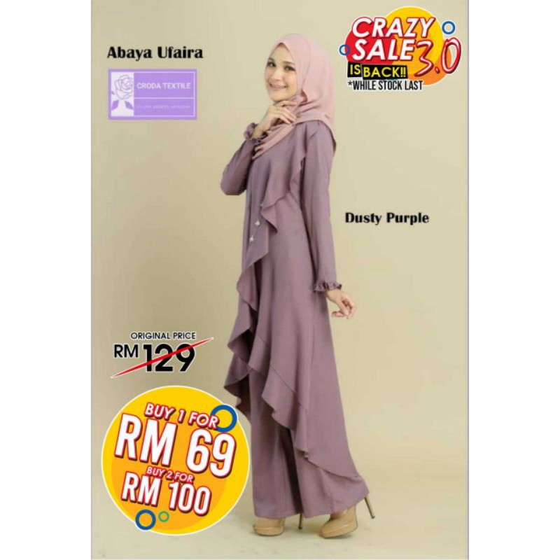 🔥Crazy Sales 🔥 Abaya Ufaira🔥 | Shopee Malaysia