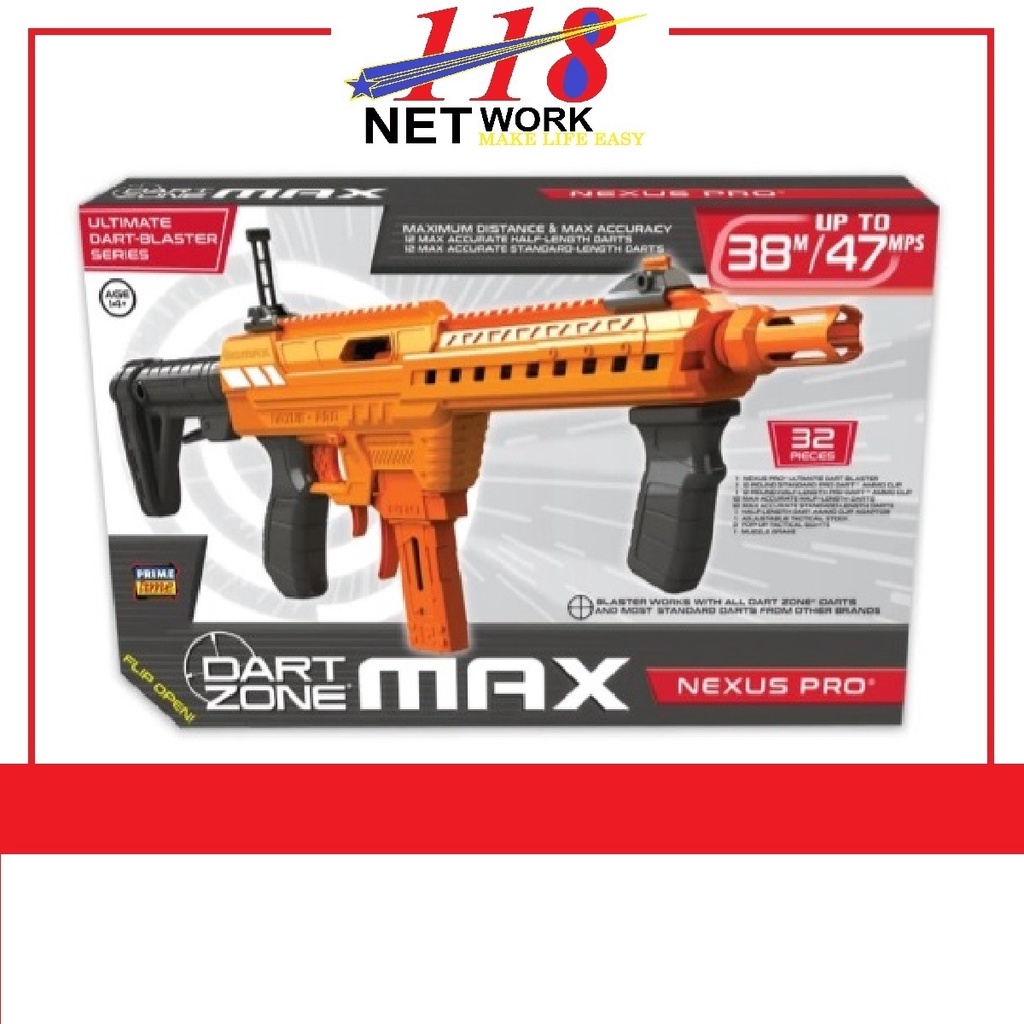 DART ZONE Blaster Nexus Pro Ultimate Dart Blaster Series 38M/47Mps ...