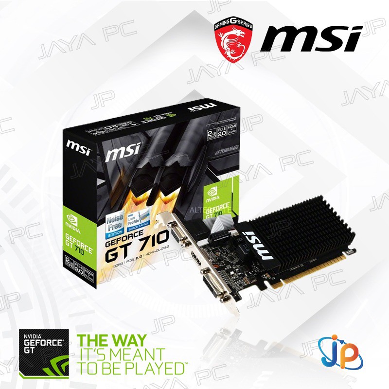 VGA MSI Geforce GT 710 2GB 2GD3H LP - GT710 PCIE 2 GB DDR3 | Shopee ...