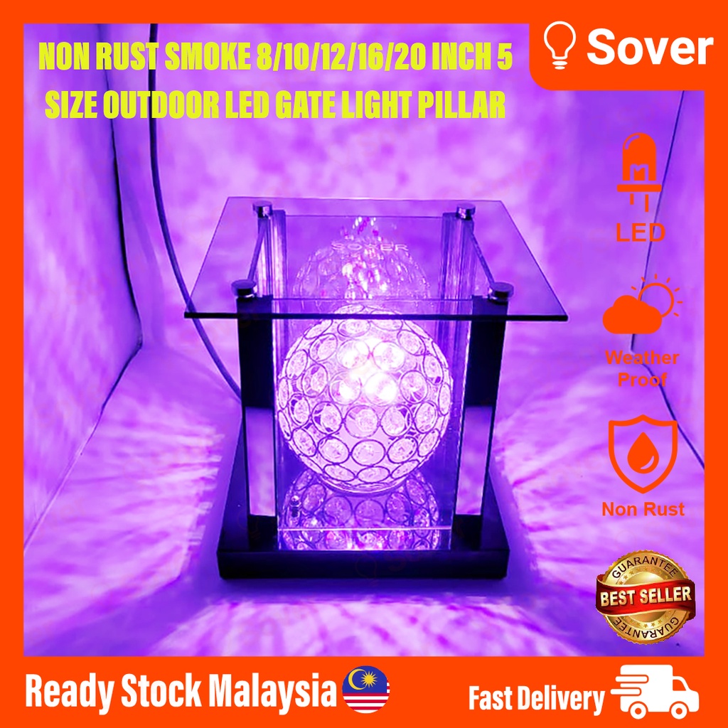 Outdoor, Gate Light, Crystal Ball, Lampu Pagar, Pillar Light 200 250 ...