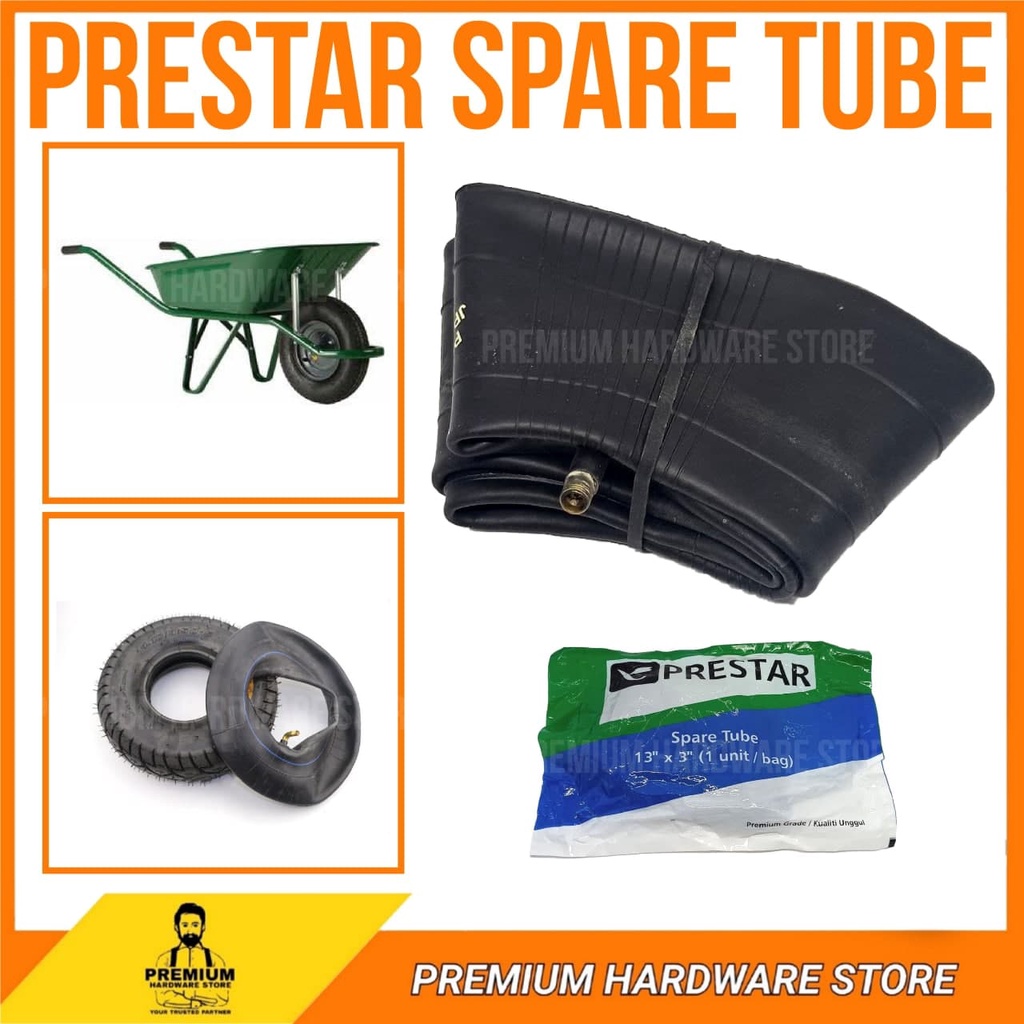 PRESTAR Wheelbarrow Tyre Inner Tube 13 x 3 Inch Wheel Barrow Tire ...