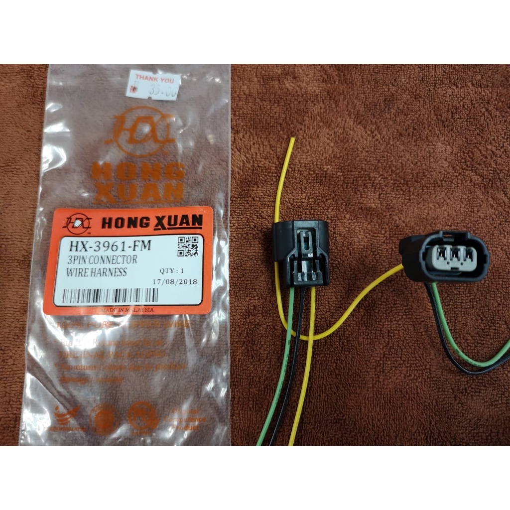 HX-3961-FM HONGXUAN 3 PIN CONNECTOR WIRE HARNESS SOCKET | Shopee Malaysia
