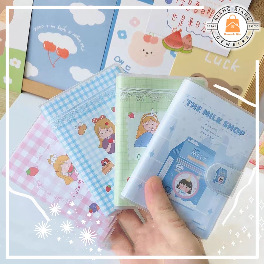 Mini Notebook Cute Cartoon Pocket Notepad Small Book Easy Carry Stationary Portable Dairy Buku ...