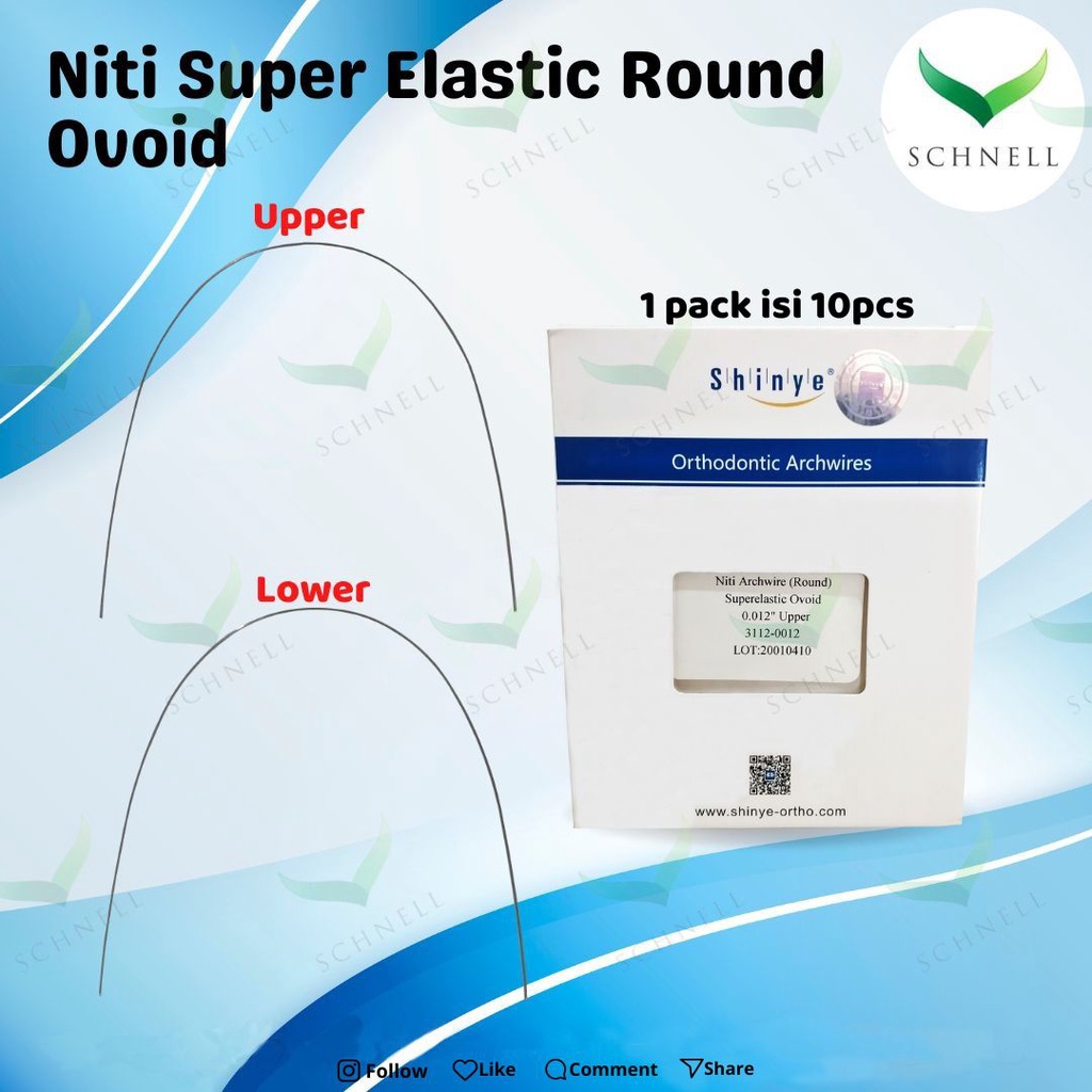Round Ovoid Stirrup Niti Wire contains 10 pcs (S-Ortho/Shiny) | Shopee ...