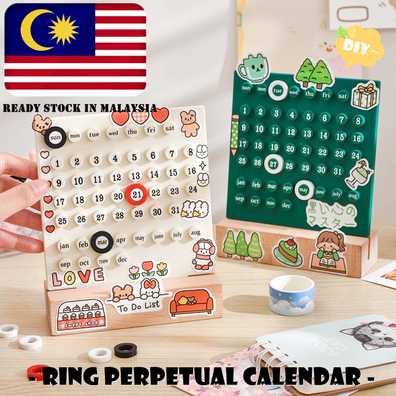 [FREE DECO STICKERS] INS Minimalist Creative DIY Ring Perpetual ...