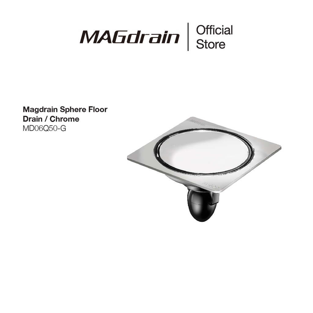 Magdrain Sphere Floor Drain / Chrome - MD06Q50-G | Shopee Malaysia