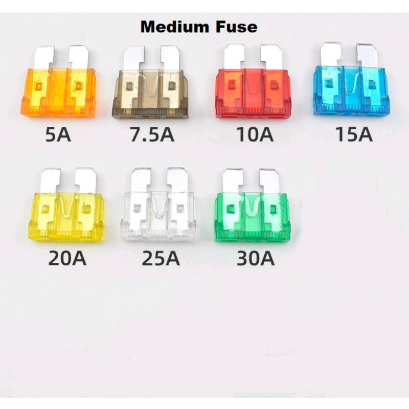 2PC Car Fuse Blade STANDARD MINI MICRO 7.5A 10A 15A 20A 30A Plug In Car Lorry Truck Van Fius ...