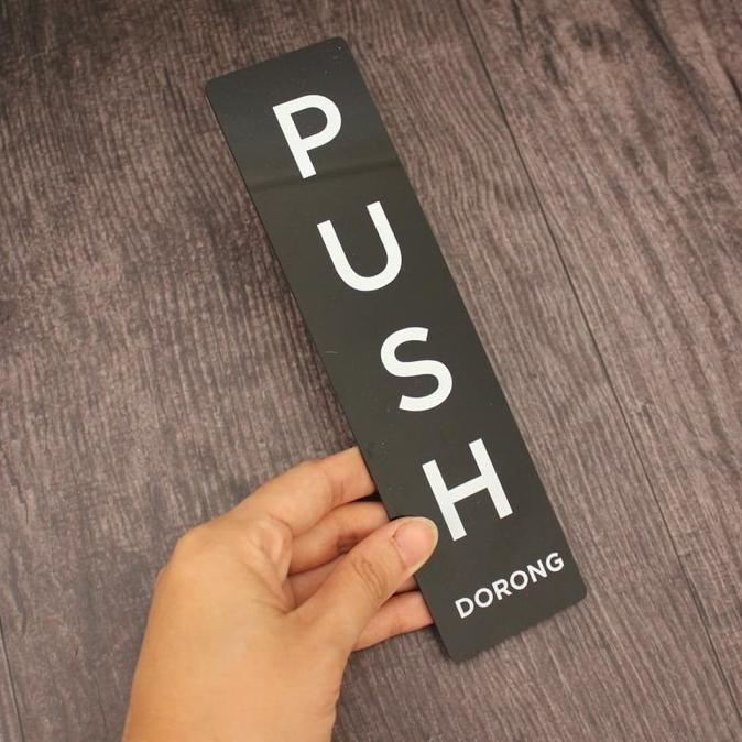 Acrylic Printed Push Sign / Push Acrylic Sign | Shopee Malaysia