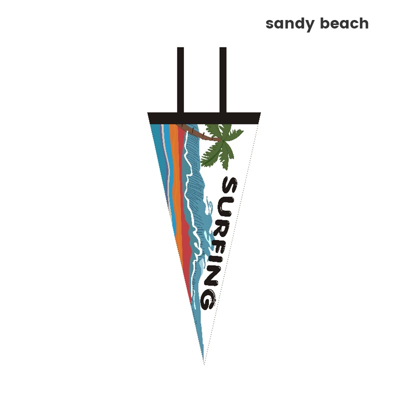 Outdoor camp flag Felt pennant camping equipment camping tent ...